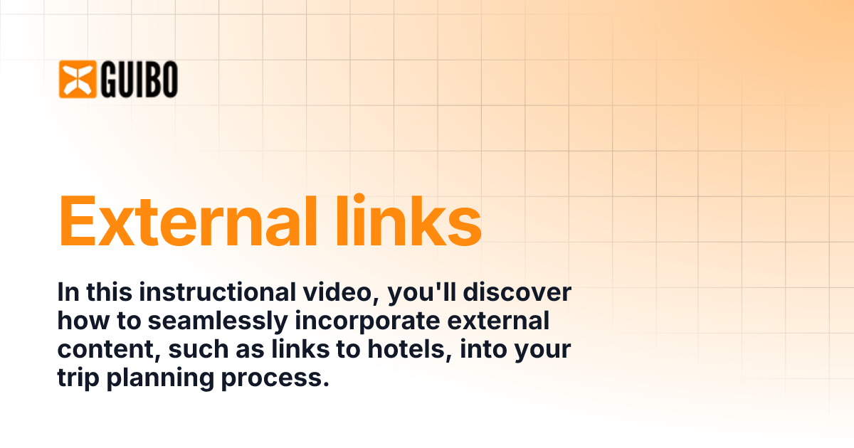 External links | GUIBO Product Docs